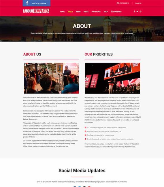 Labour Website (WordPress) Training Course | Labour Templates