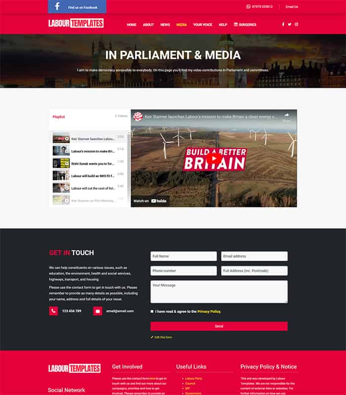 Labour Website (WordPress) Training Course | Labour Templates