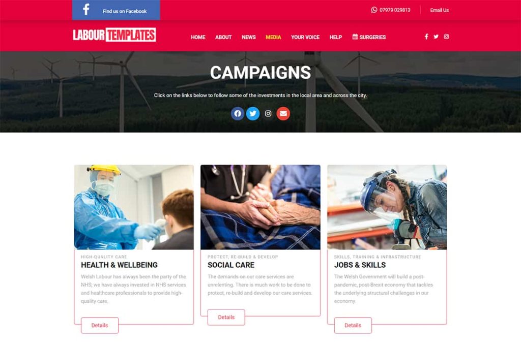 Website Template | Website, Social Media, Email, Print, Video...