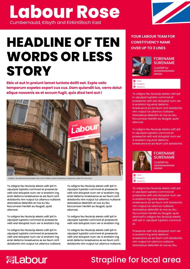 Labour Templates | Website, Social Media, Email, Print, Video...