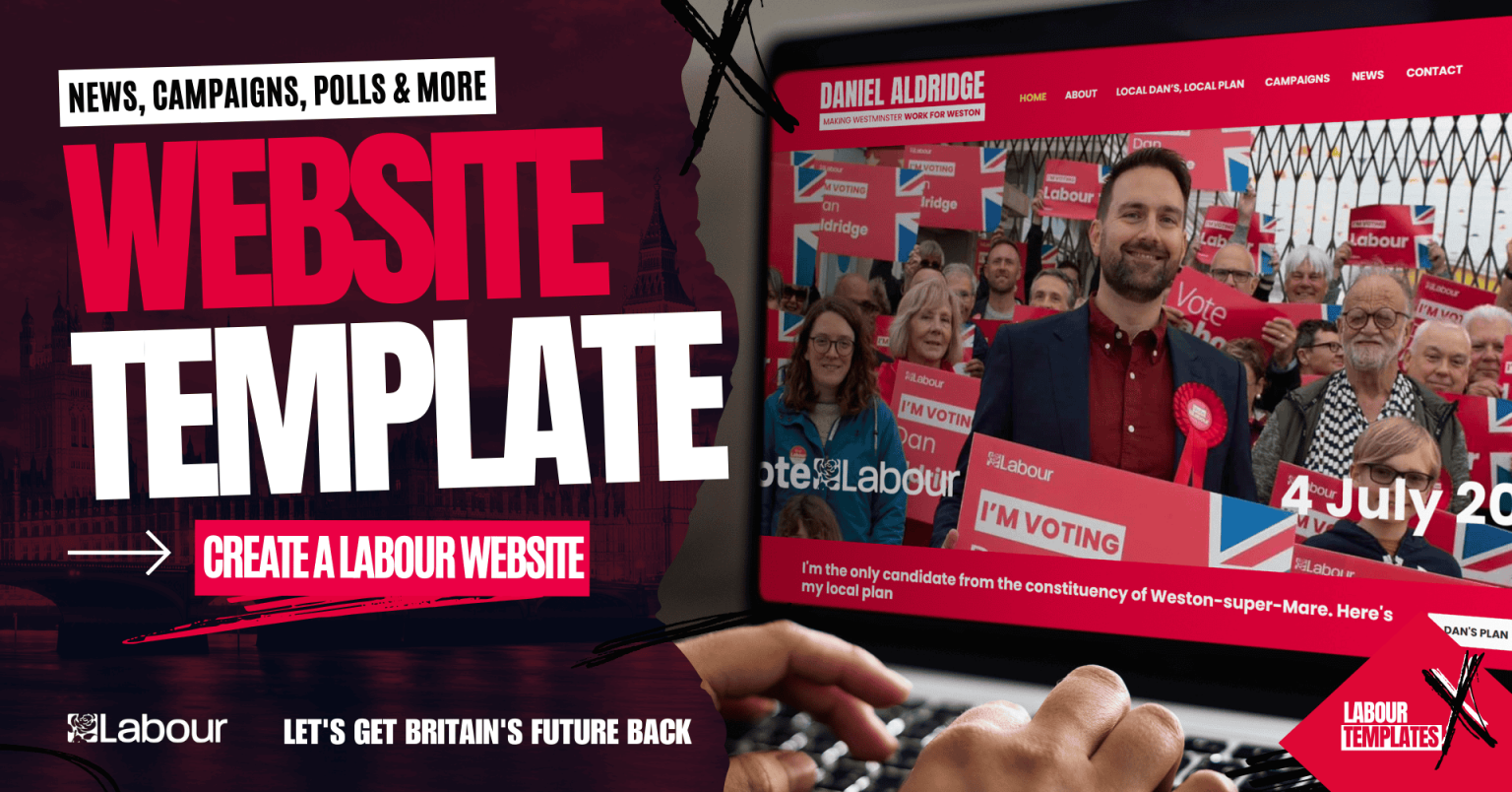Labour Templates | Website, Social Media, Email, Print, Video...