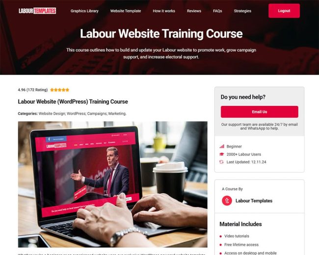 Labour Website Template | News, Campaigns, Events, Surgeries...