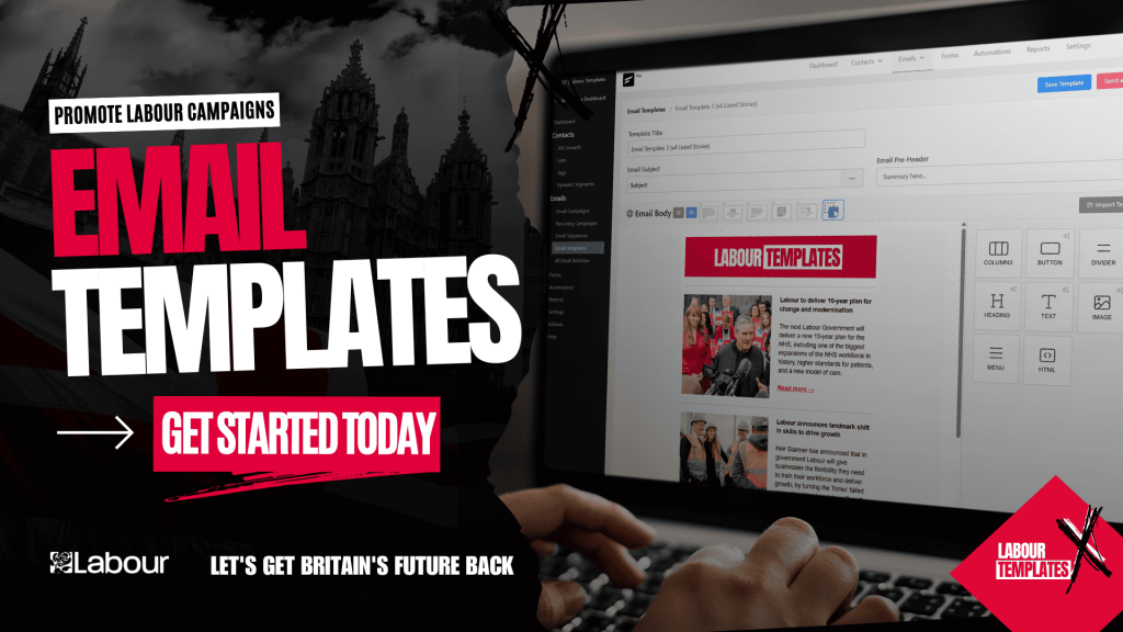 Labour Templates | Website, Social Media, Email, Print, Video...